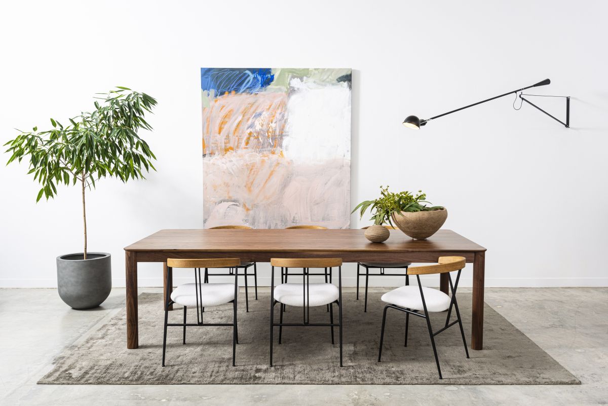 Delta Dining Table – Custom Rectangular Timber Table, Made in Adelaide